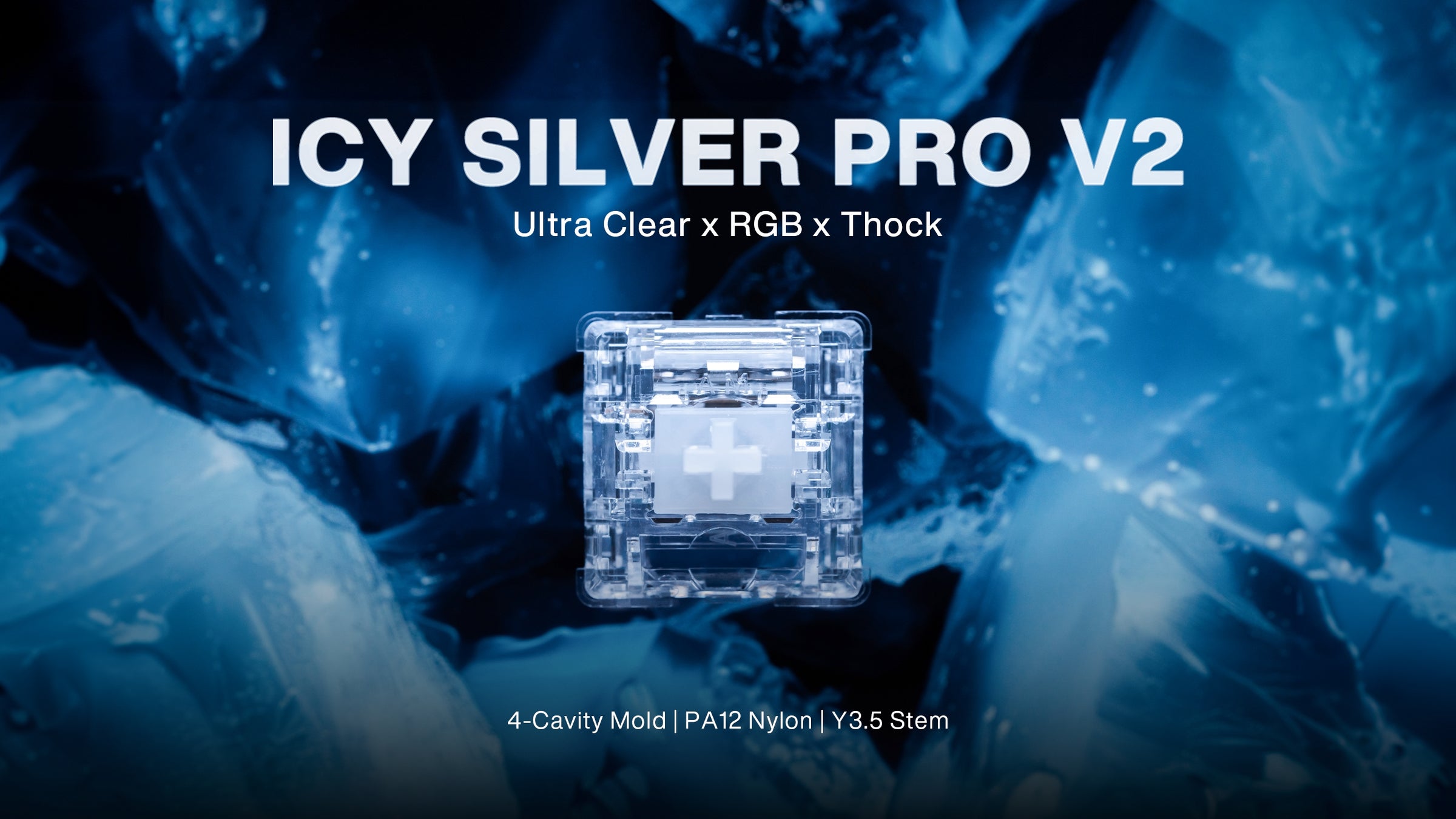 Icy Silver Pro V2 Switches (90pcs)