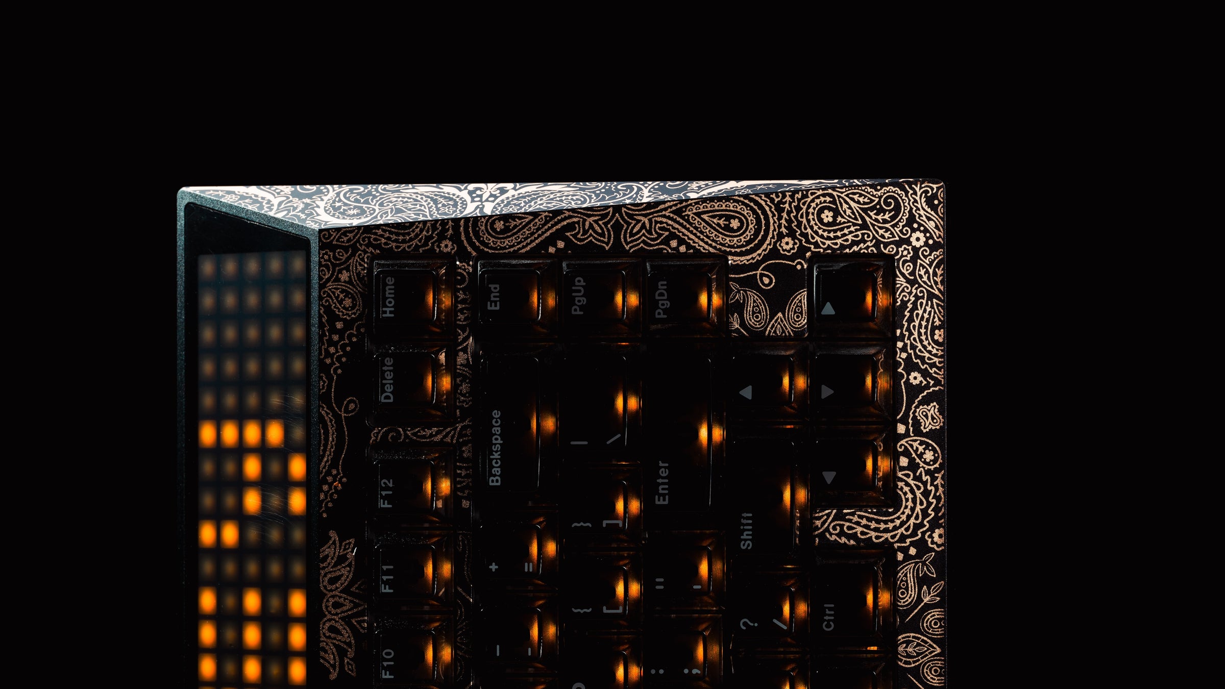 CYBERBOARD Novel Project - Gold Paisley